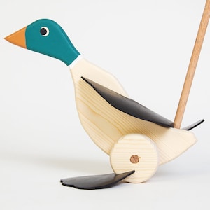 Wooden Walking Duck Mallard Duck Toy Chippewaddlers - Etsy