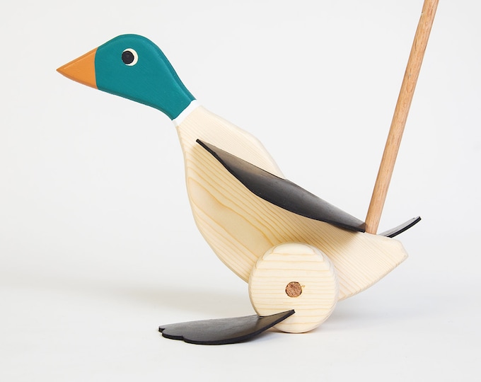 Wooden Walking Duck | Mallard Duck Toy | Chippewaddlers | Children's ...