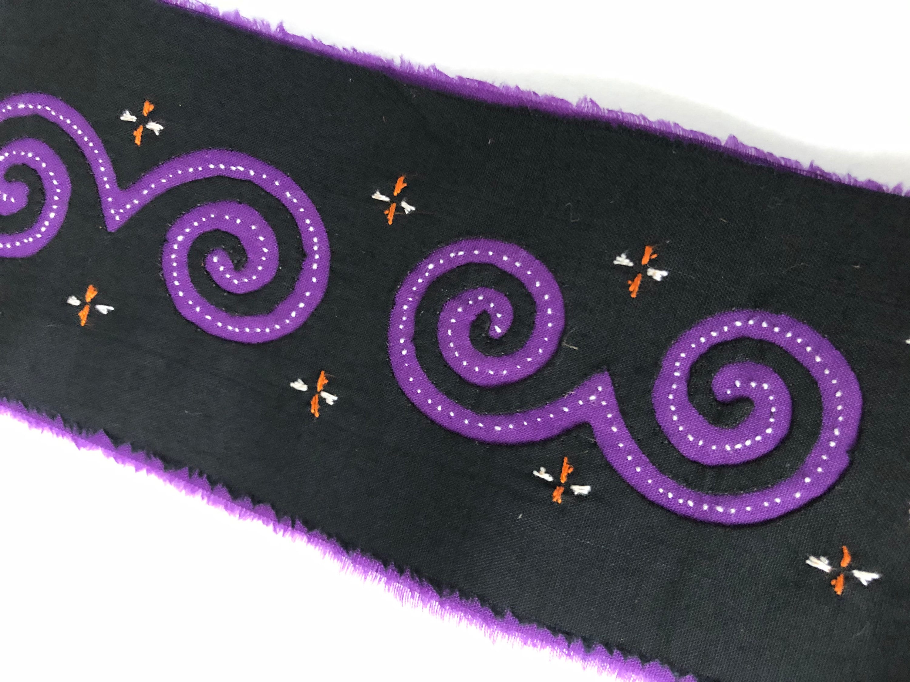 Snail Design // Hmong Embroidered Strip // Collectible - Etsy