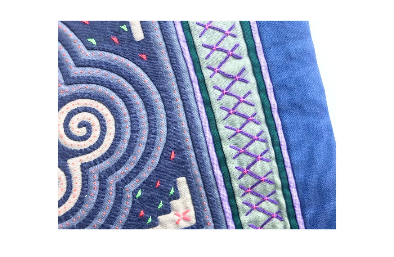 Medium Paj Ntaub | Hmong Collectible | Flower Cloth - Etsy