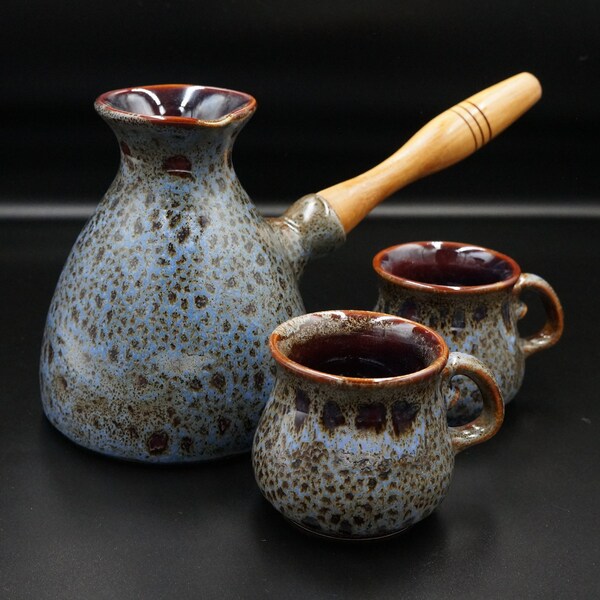 Stoneware Coffee Pot - Etsy