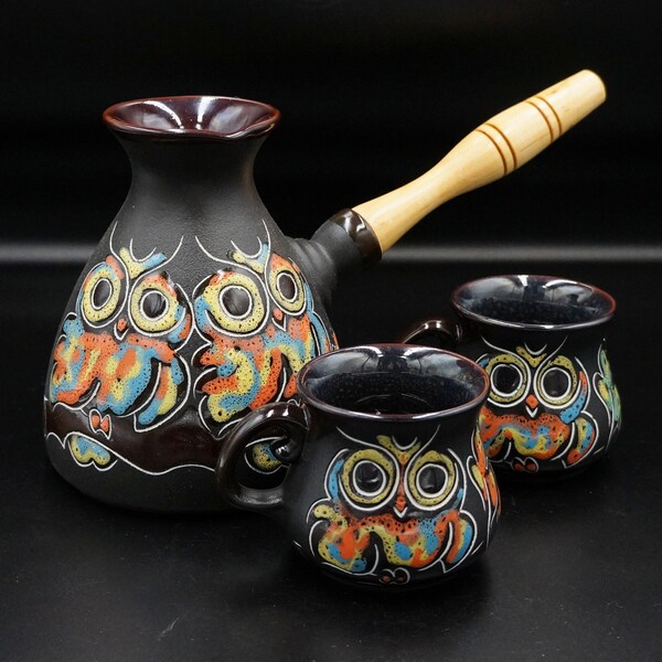 Pottery Coffee Pot - Etsy