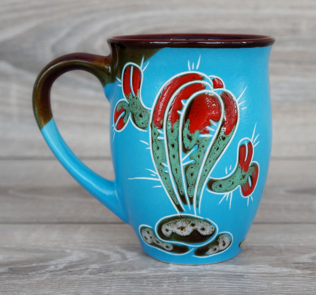 Cactus Mug 16 Oz Handmade Ceramic Coffee Mug - Etsy