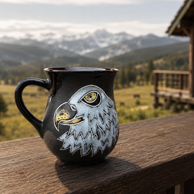 Eagle Ceramic Coffee Mug - Etsy