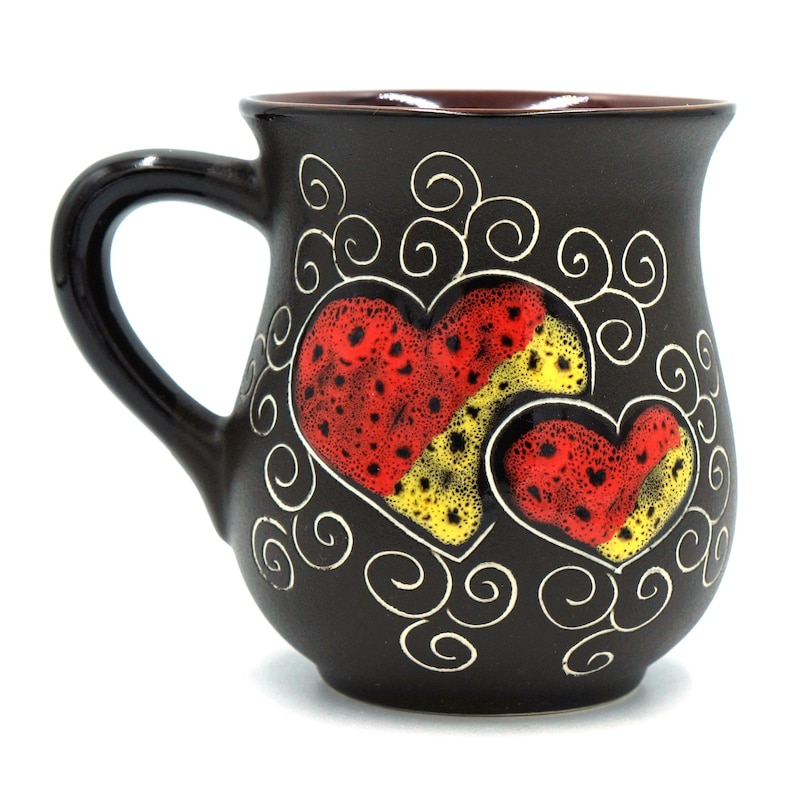 Red Heart Mug - Etsy