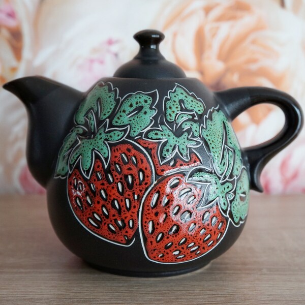 Ceramic Teapot - Etsy