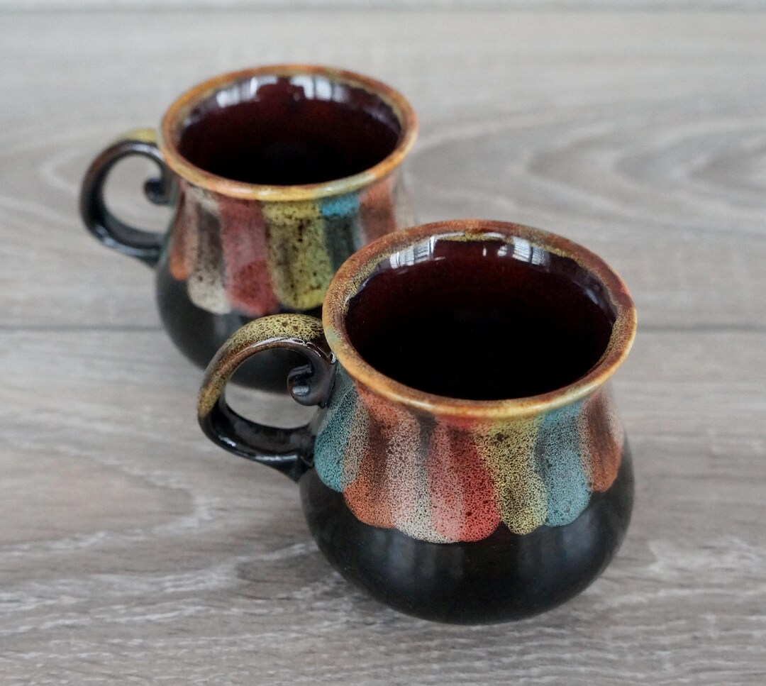Set of 2 Small Ceramic Coffee Mug 3 Oz Handmade Coffee Mug Set Turkish ...