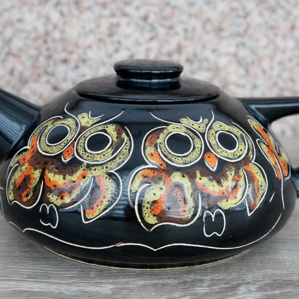 Stoneware Teapot - Etsy