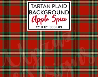 Red and Green Plaid Digital Paper Background Christmas Plaid | Etsy
