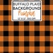 Orange Black Buffalo Plaid Digital Paper Background Fall Buffalo Check ...