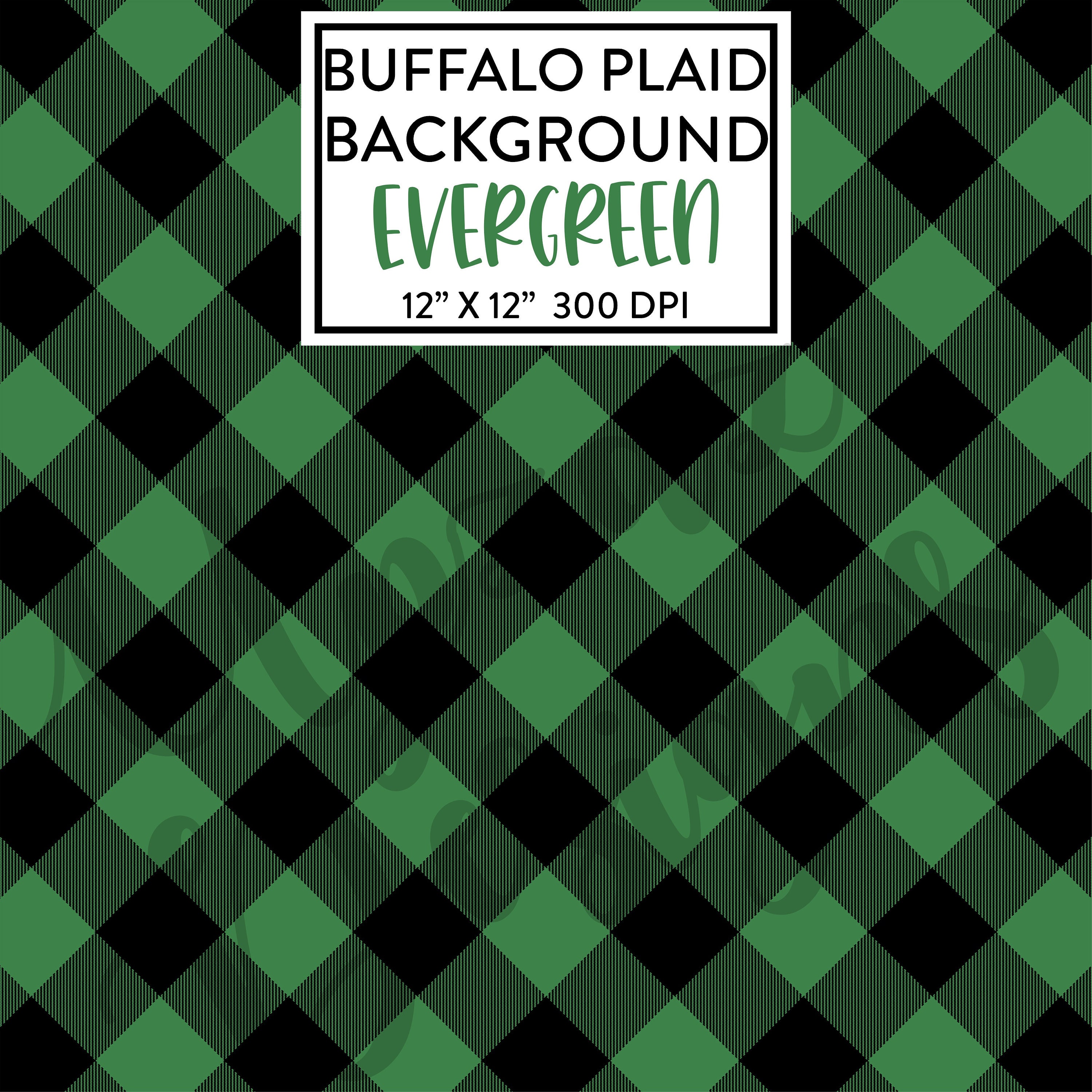 Green Buffalo Plaid Digital Paper Background Rustic Buffalo | Etsy
