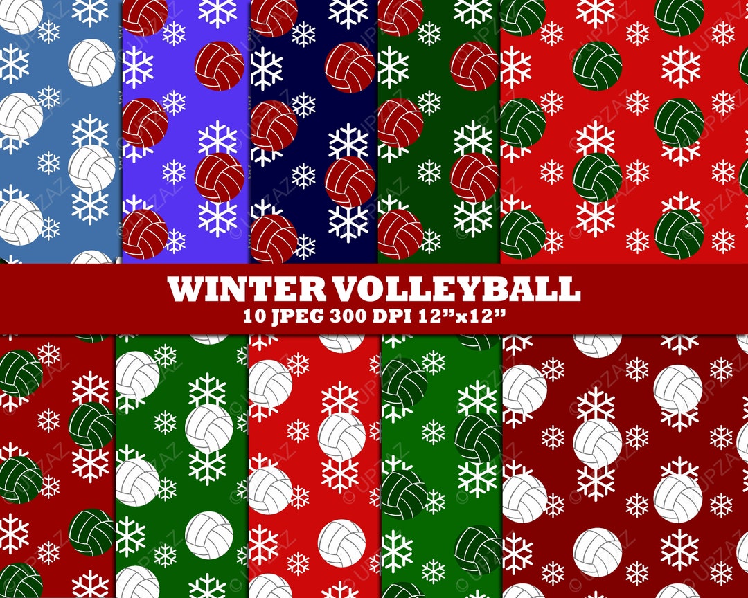 Volleyball Digital Papers, Scrapbook Papers, Digital Images, Background ...