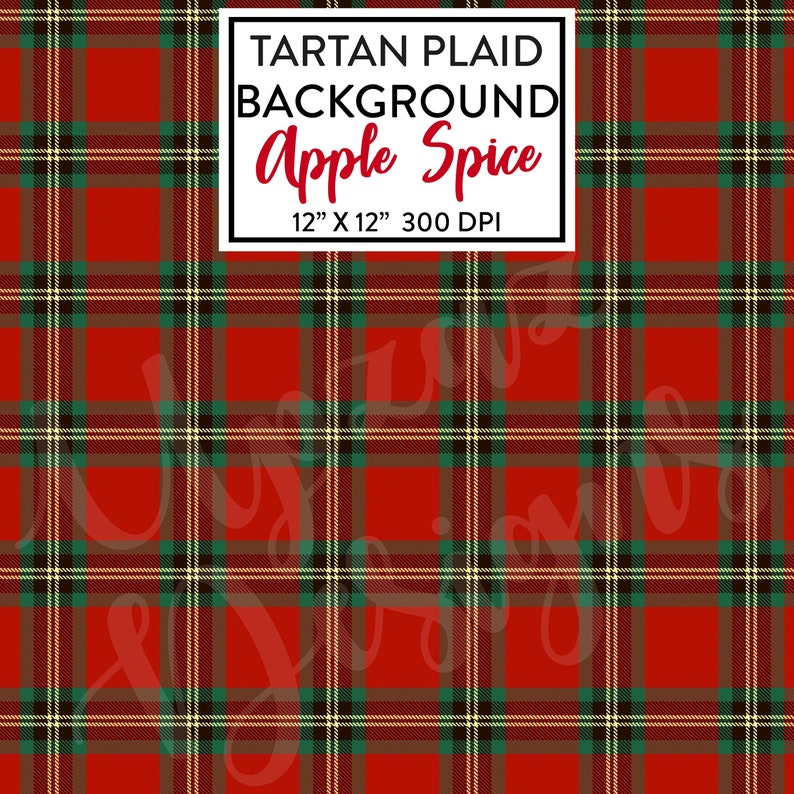 Red and Green Plaid Digital Paper Background Christmas | Etsy
