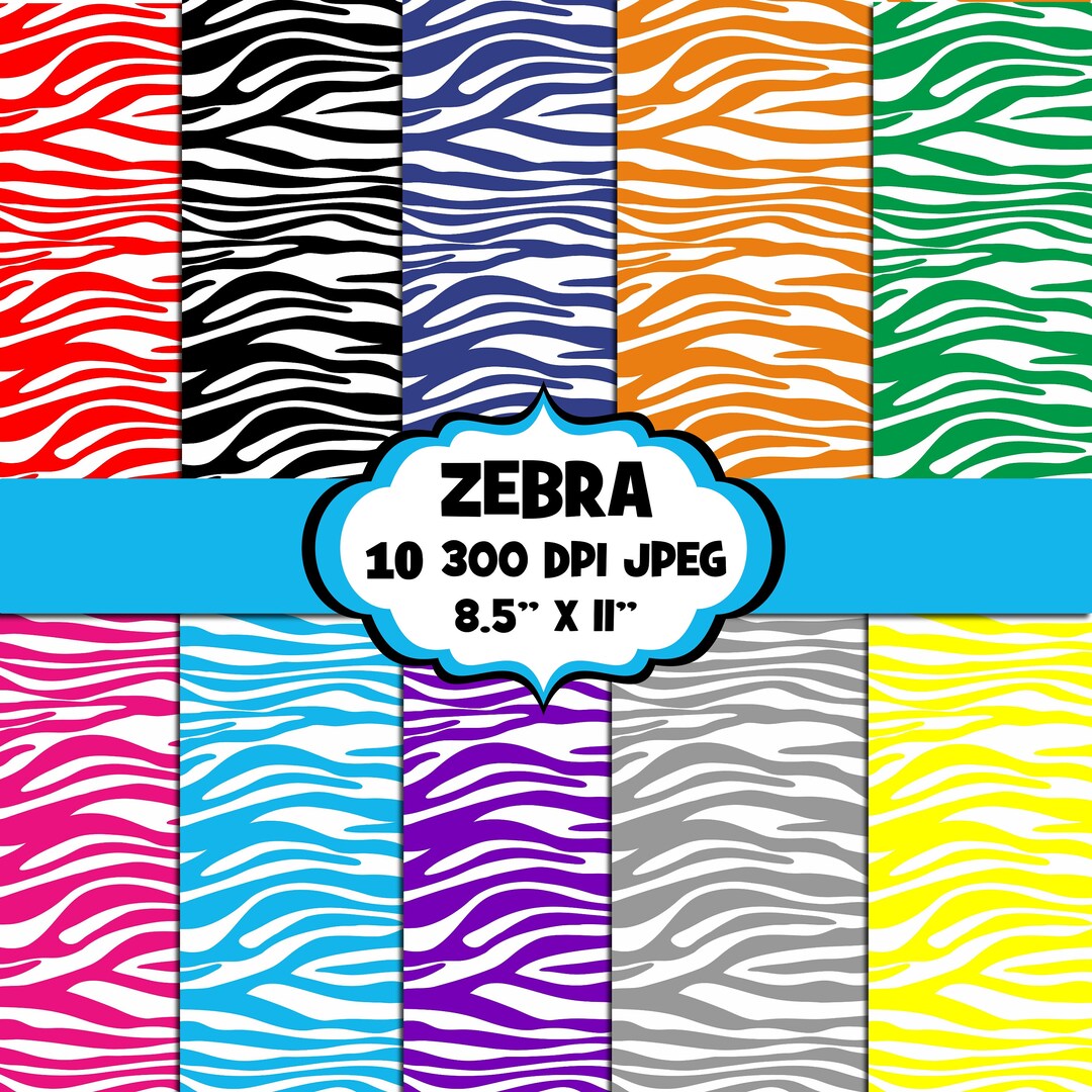 Zebra Print Digital Papers, Digital Images, Background - UZ838 - Etsy