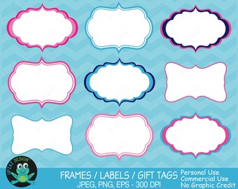 Label Frames Clipart Commercial Use, Vector Graphics, Digital Clip Art ...