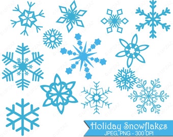 Snowflake Clip Art | Etsy