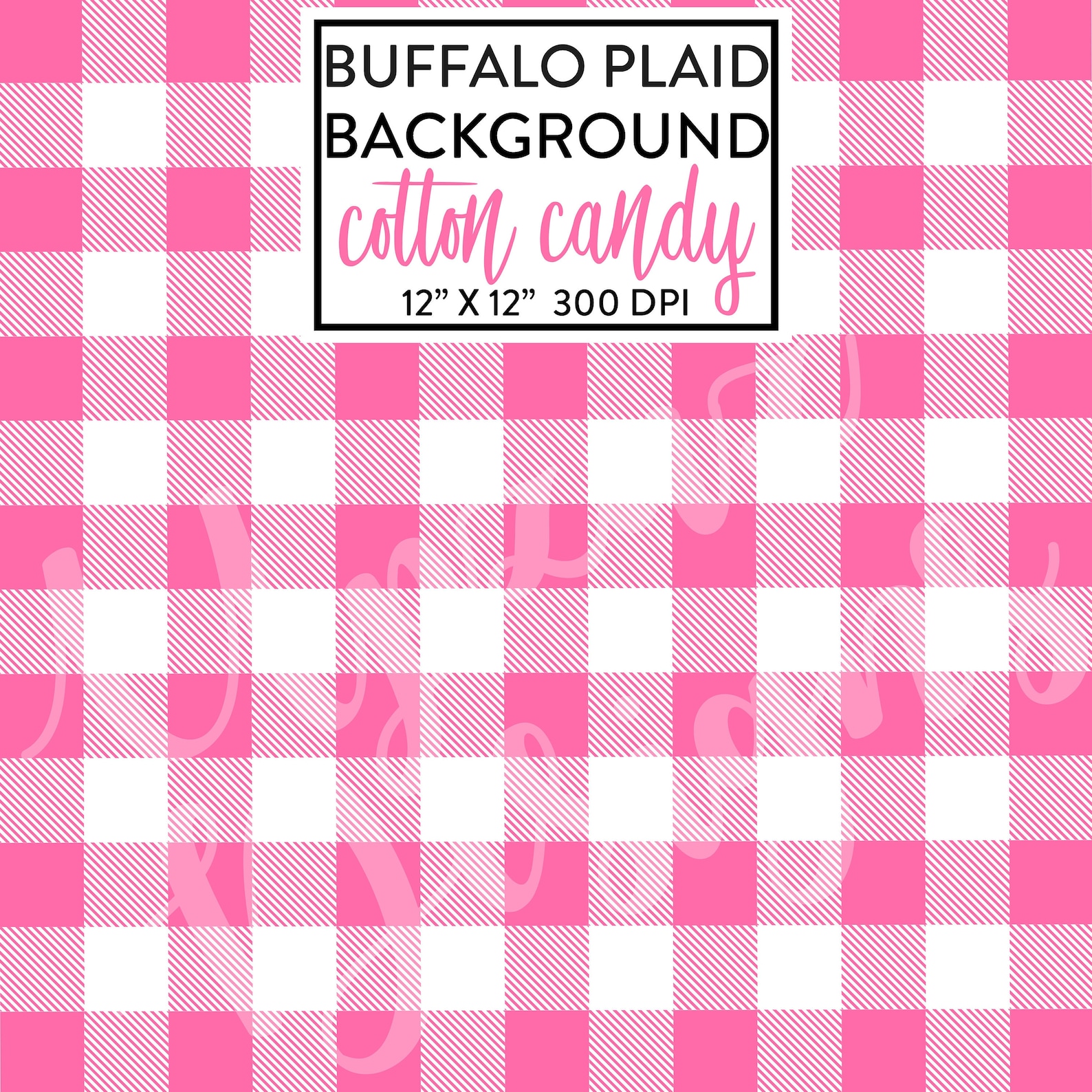Pink and White Buffalo Plaid Digital Paper Background - Etsy