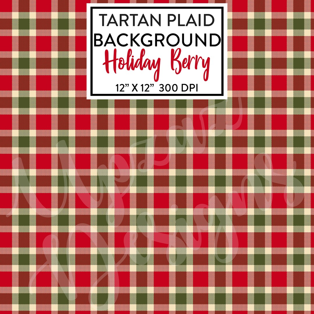 Christmas Plaid Digital Paper. Tartan Plaid. Scrapbook Paper. Christmas ...
