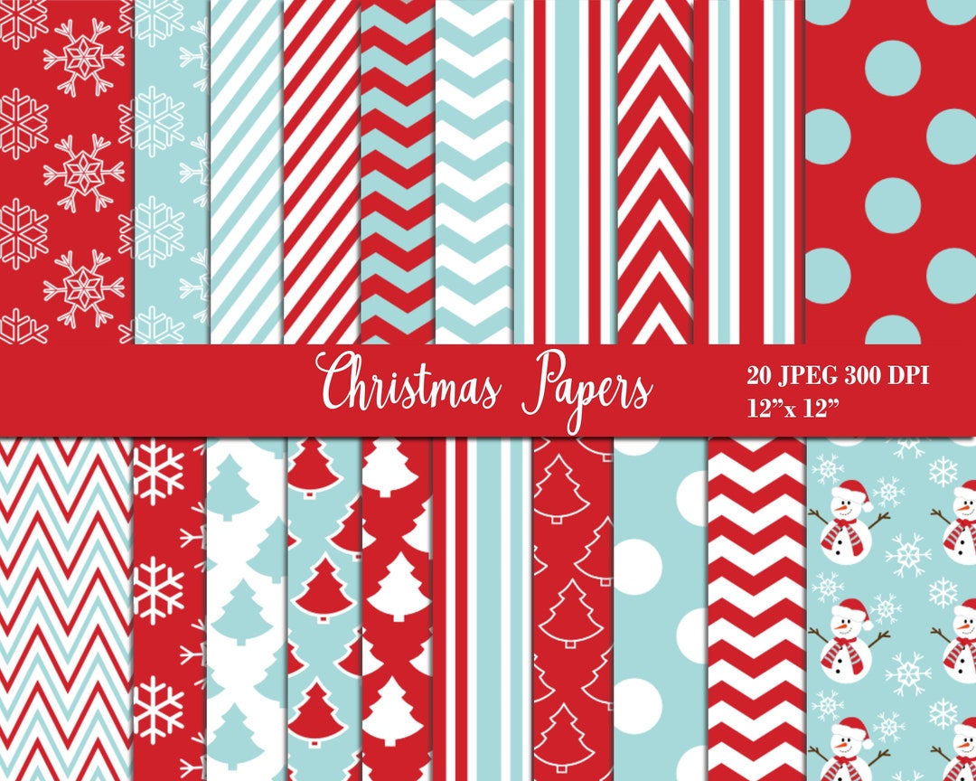 Christmas Digital Papers, Background, Digital Images - UZDP1857 - Etsy