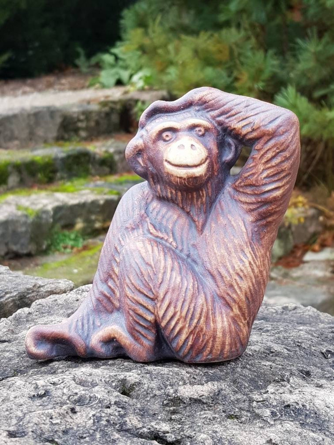 Ego Stengods Monkey Swedish Vintage Ceramic Figure Figurine | Etsy