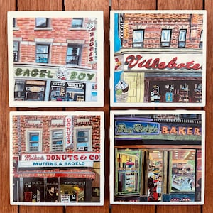 Bay Ridge Food Coasters - Etsy