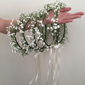 Baby's Breath Crown, Baby's Breath Flower Girl Crown, Flower Crown ...