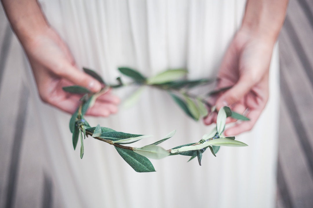 Olive Crown, Olive Branch Crown,floral Crown,olive Leaves,wedding ...