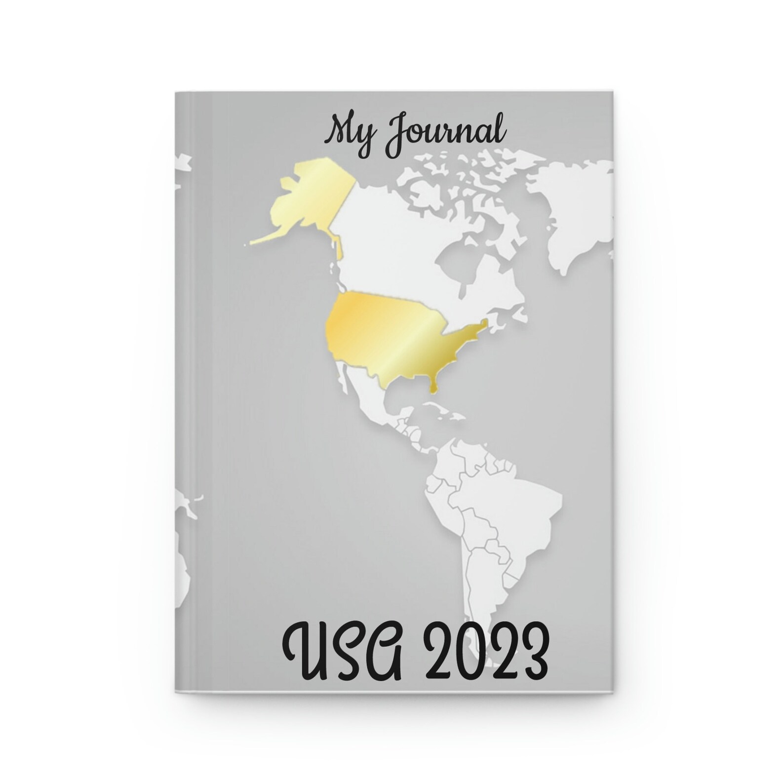 Travel Journal - United States of America (USA) 2023, Layflat Notebook ...