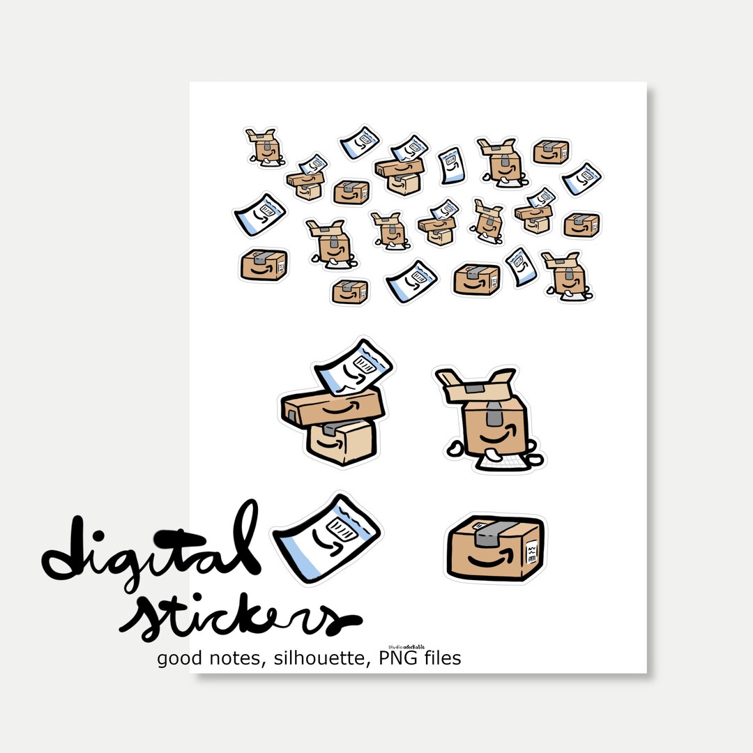 D090 / Packages Digital Printable Planner Stickers, Goodnotes ...
