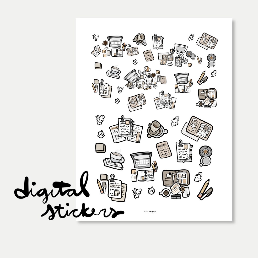 D067 / Smoke Digital and Printable Stickers, Silhouette Cut File ...