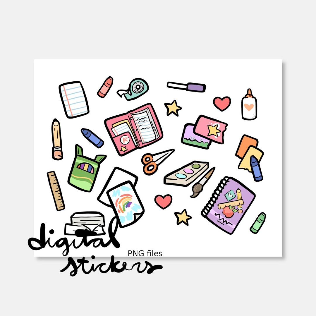 D178 / Arts and Crafts PRINTABLE Stickers Digital Clip Art - Etsy