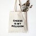 Cheese TOTE BAG, Cotton Tote Bag, Eco Friendly Bag, Funny Tote Bag ...