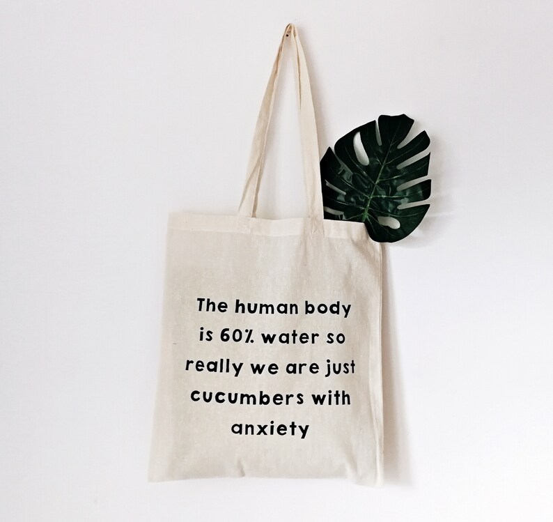 Sarcastic Tote Bag, Funny Text Canvas Bag, Eco Friendly Bag, Hand ...