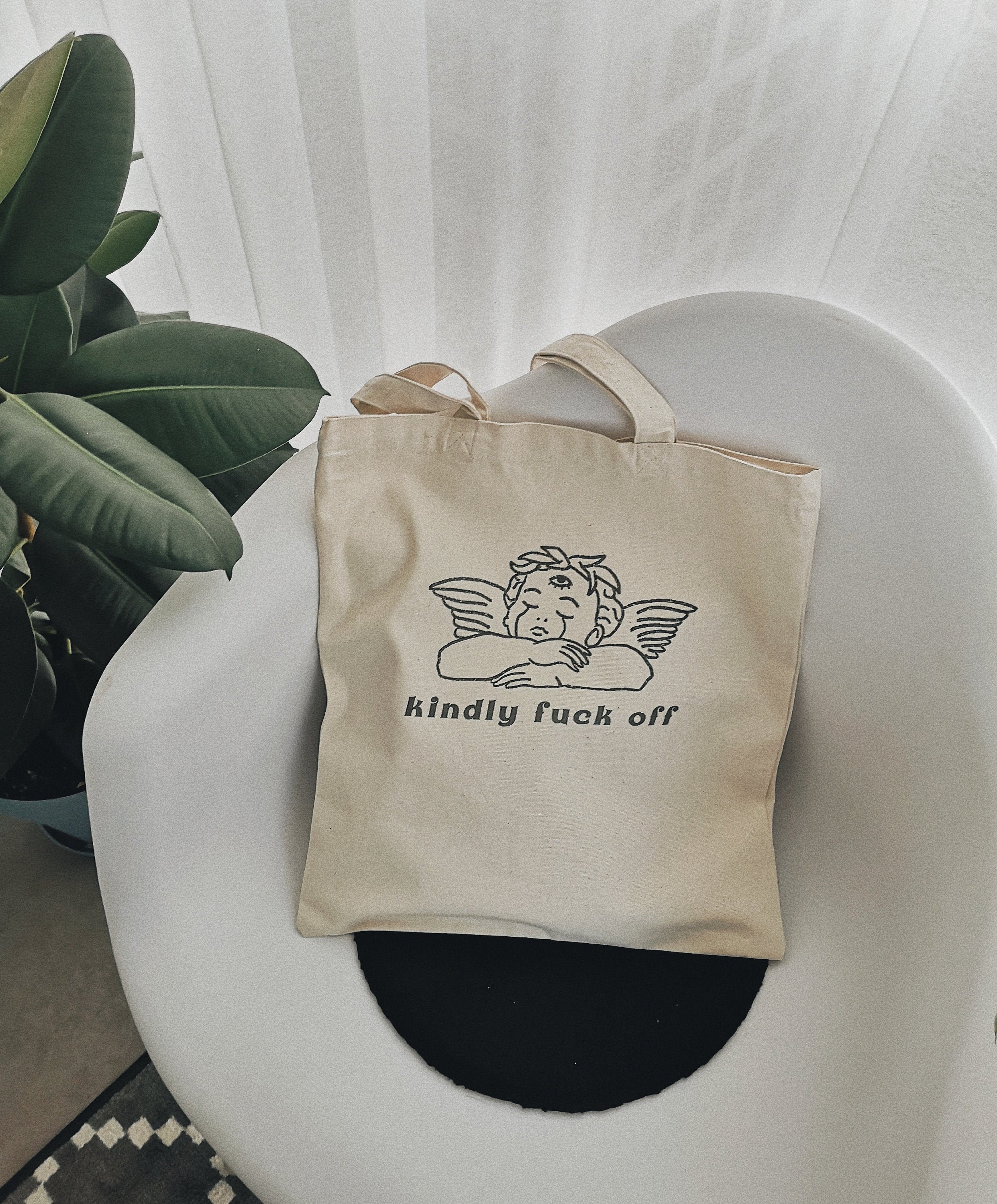 Cherub Angel Tote Bag, Vintage Angel Bag, Personalized Tote Bag Gift ...