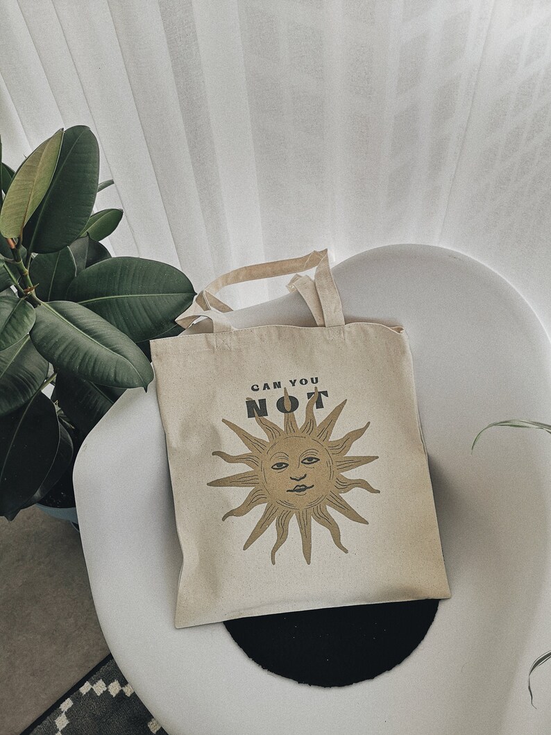 Vintage Sun Tote Bag, Personalized Gift for Her, Vintage Sun Face Print ...