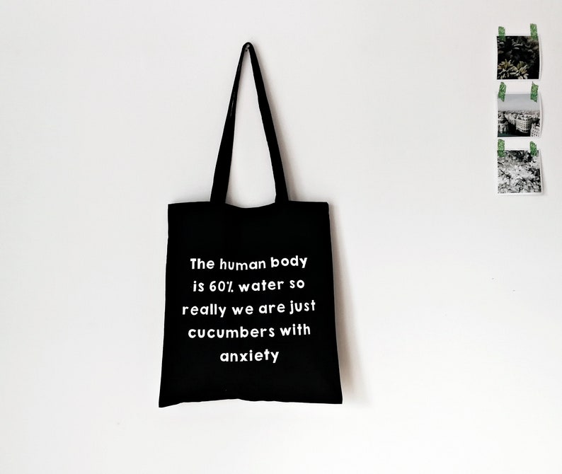 Sarcastic Tote Bag, Funny Text Canvas Bag, Eco Friendly Bag, Hand ...