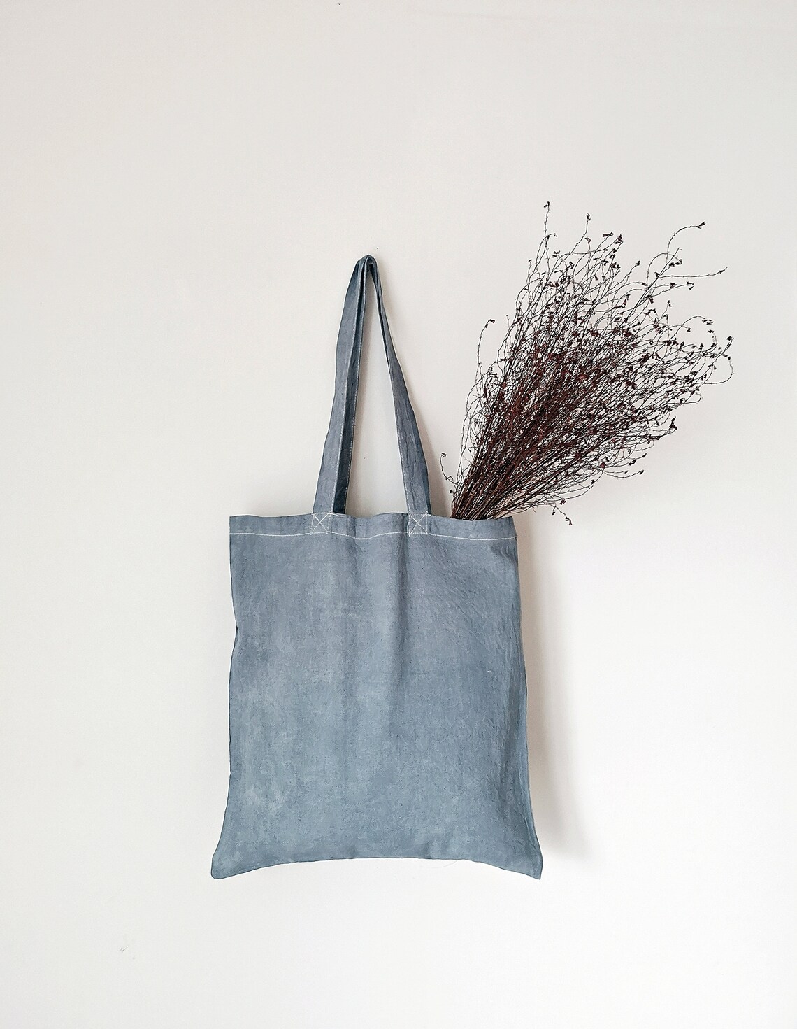Blue TOTE BAG Hand Dyed Shopping Bag Grocery Bag Reusable - Etsy UK