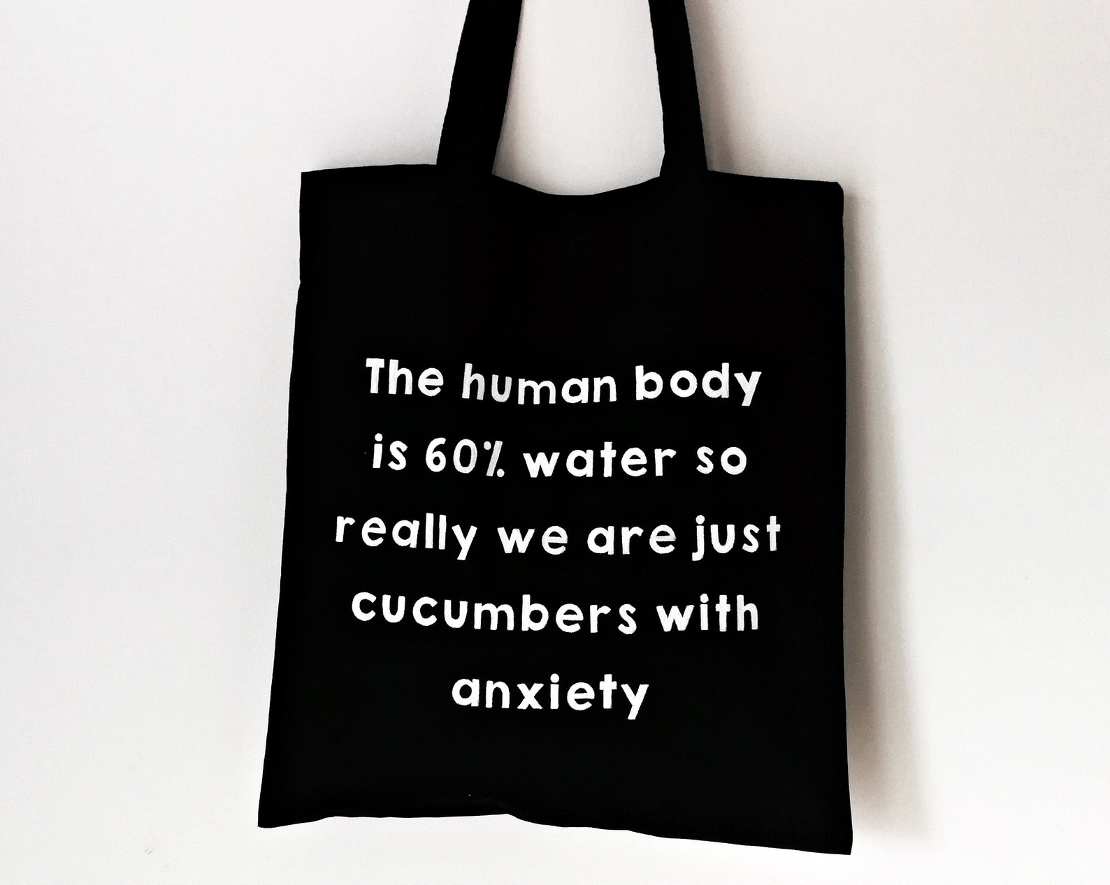 Sarcastic Tote Bag, Funny Text Canvas Bag, Eco Friendly Bag, Hand ...