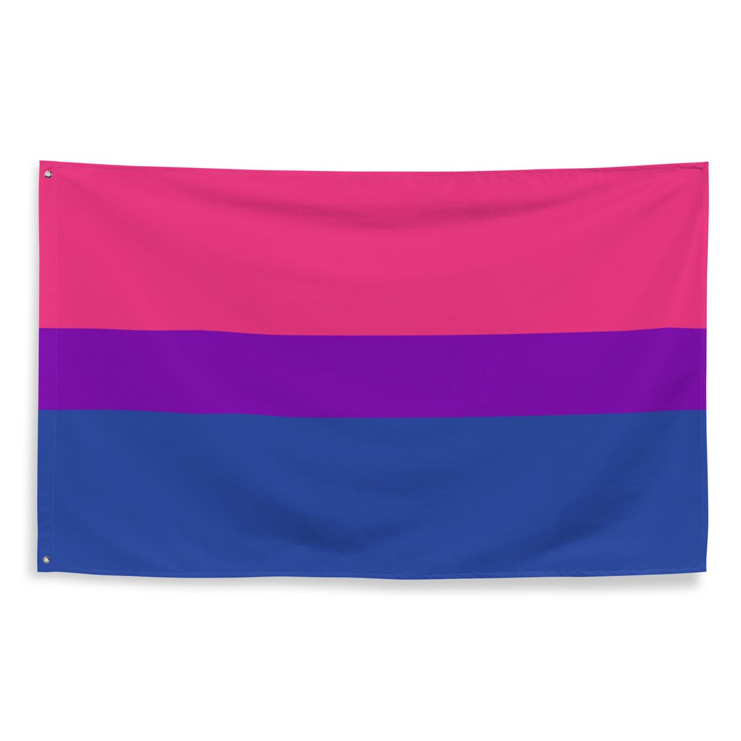 Bisexual Wall Flags, Queer Gifts, Rainbow, Quuer Art, Home Decor, Pride ...