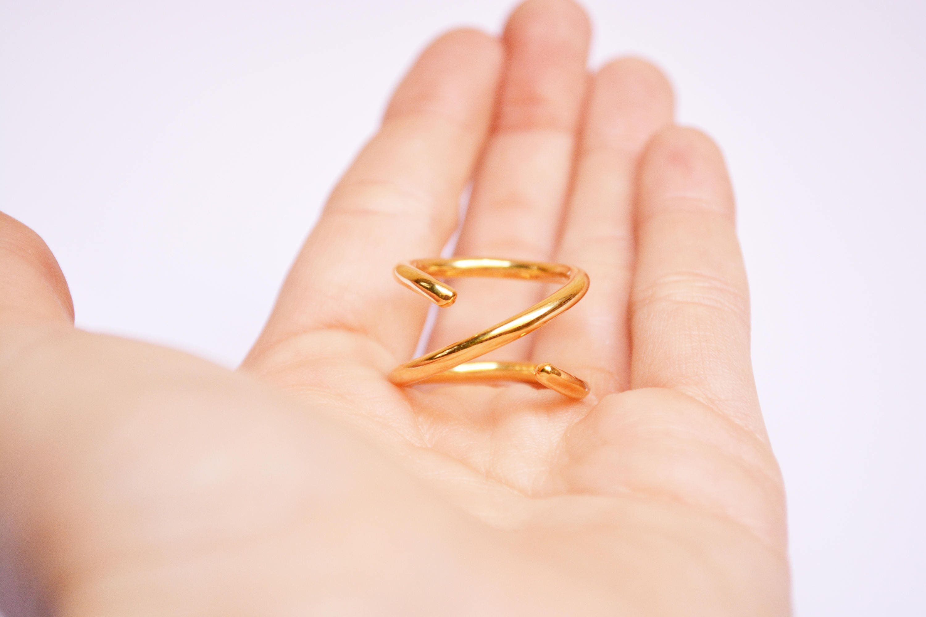 SALE Gold X Ring Gold Stackable Rings for Womenwarpped | Etsy