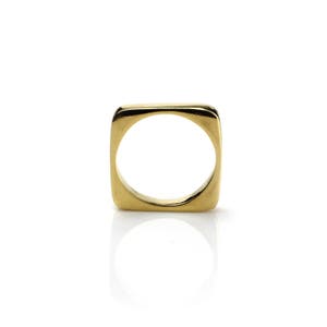 SALE Square Band, Square Ring, Gold Square Ring,square Band,gold Band ...