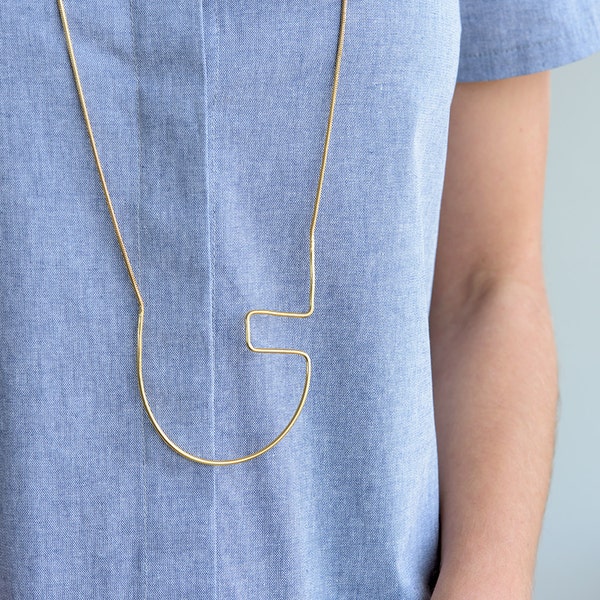 Geometric Necklace - Etsy