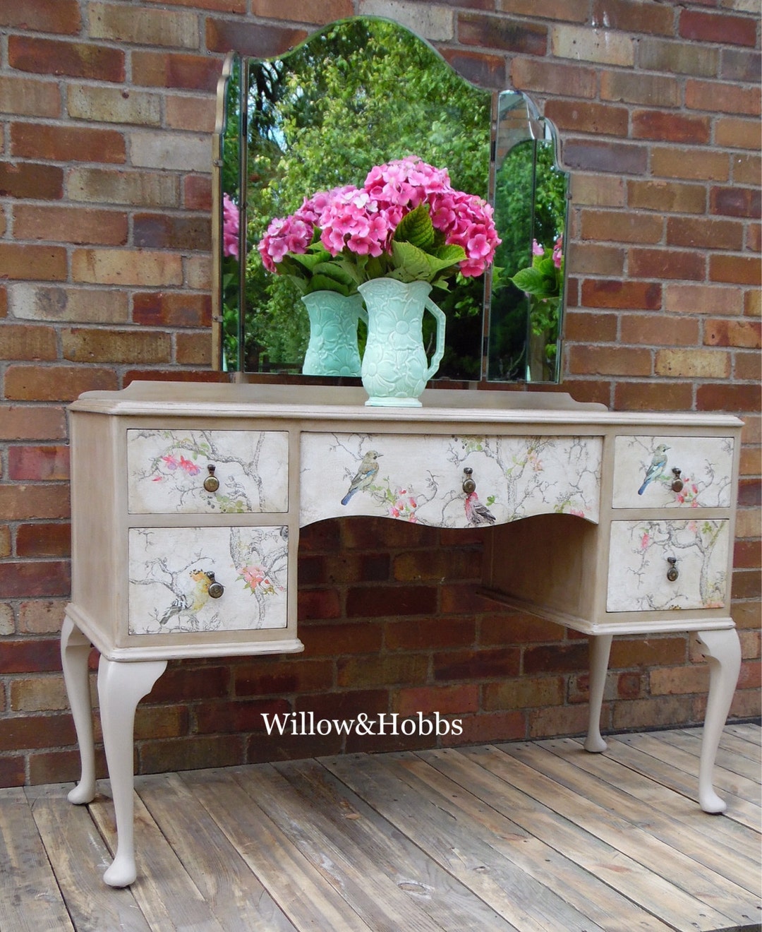 Vintage Dressing Table, Painted Dresser, Upcycled - Made to Order - Etsy