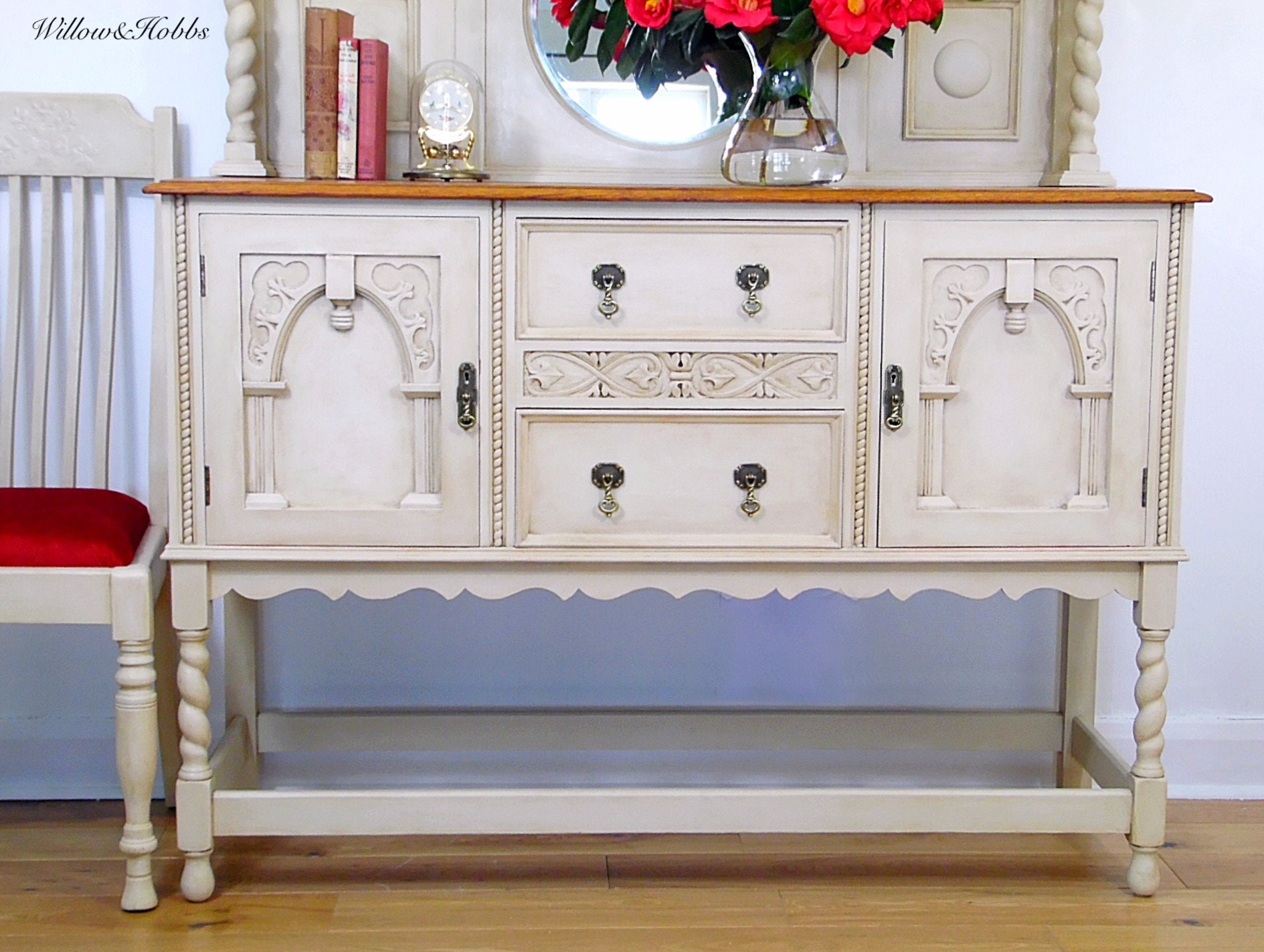 Oak Sideboard, Painted and Designed to Order - Etsy