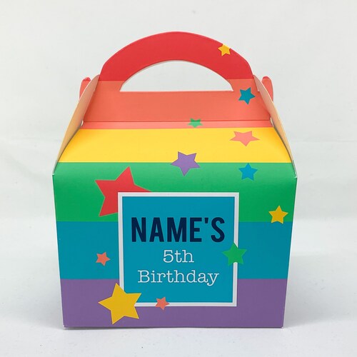 High Five Personalised Childrens Party Box Gift Bag Favour - Etsy
