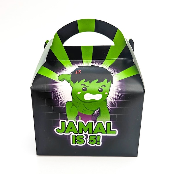 Hulk Party Favour Bags - Etsy UK