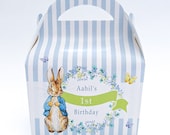 Peter Rabbit Personalised Childrens Party Box Gift Bag Favour - Etsy UK