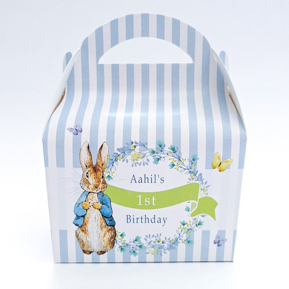 Peter Rabbit Personalised Childrens Party Box Gift Bag Favour - Etsy