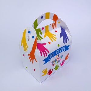 High Five Personalised Children’s Party Box Gift Bag Favour - Etsy