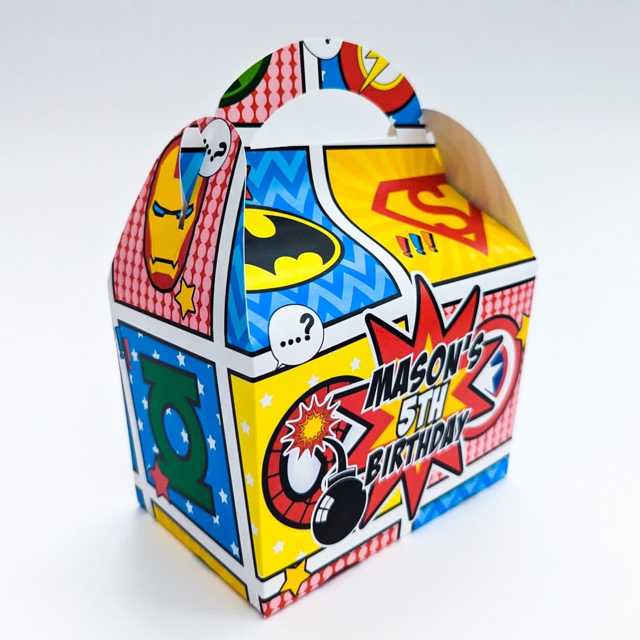 Comic Book Superhero Personalised Childrens Party Box Gift - Etsy